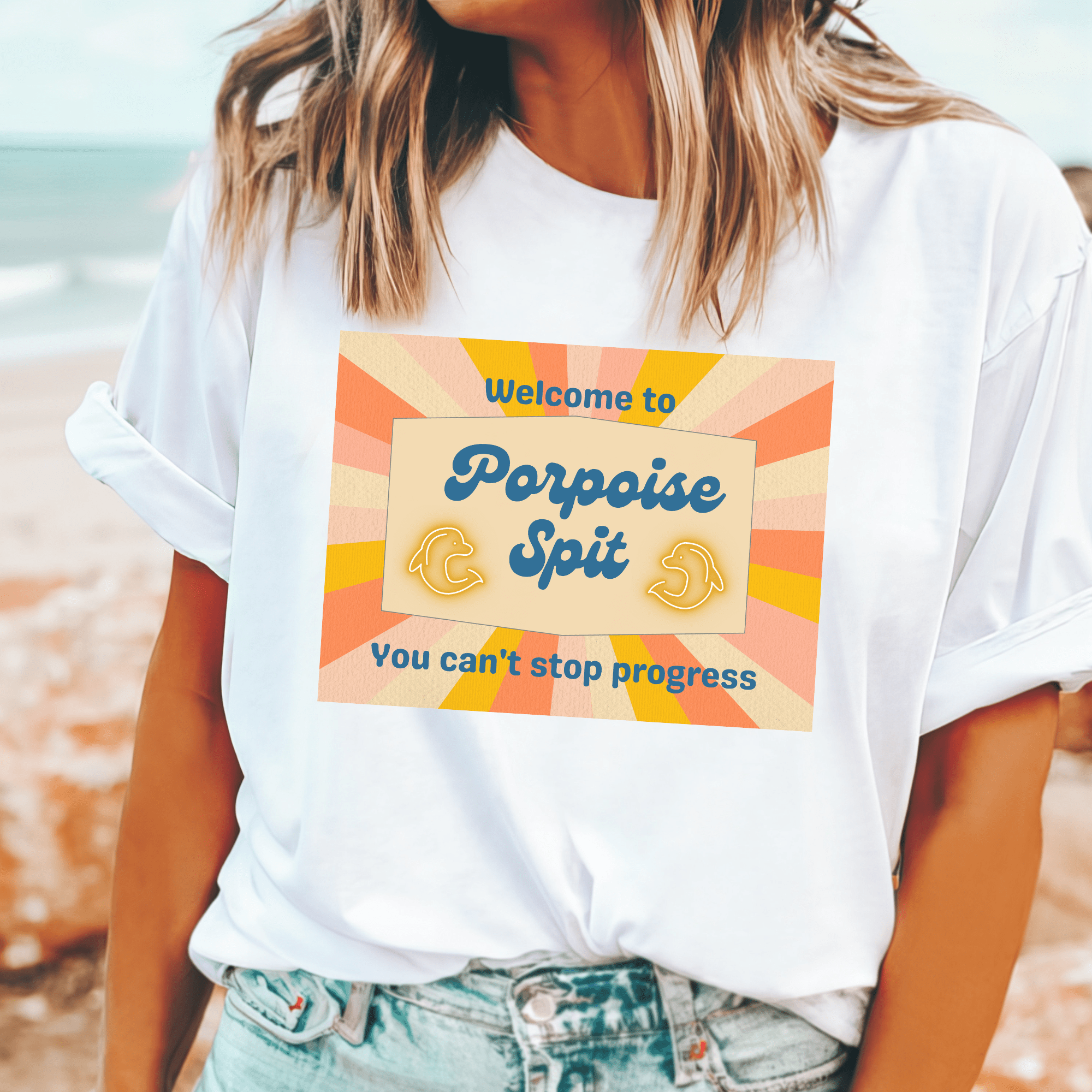 Porpoise Spit T-Shirt | Muriel's Wedding Aussie Gift – Destination Gifts